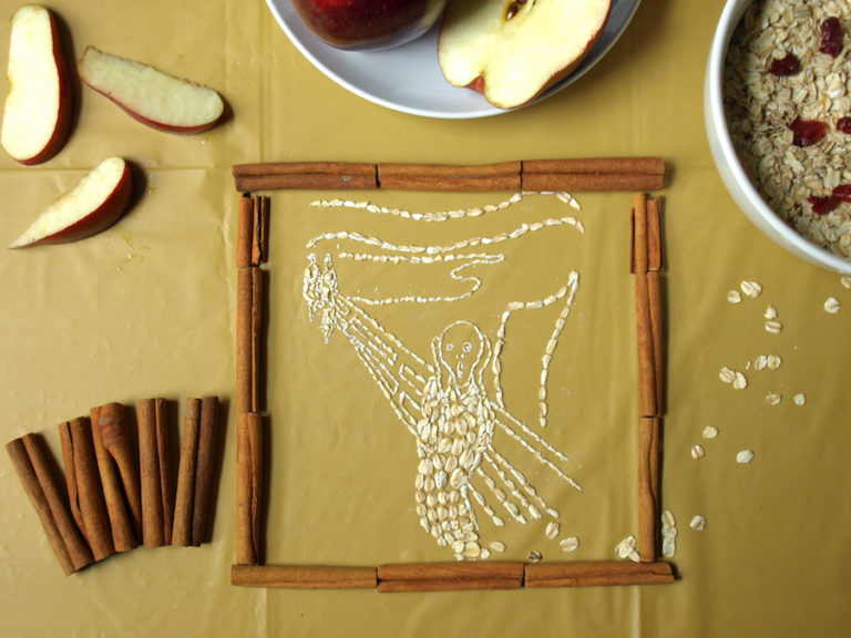 Artist Recreates Famous Paintings with Oatmeal — Artistic Odyssey